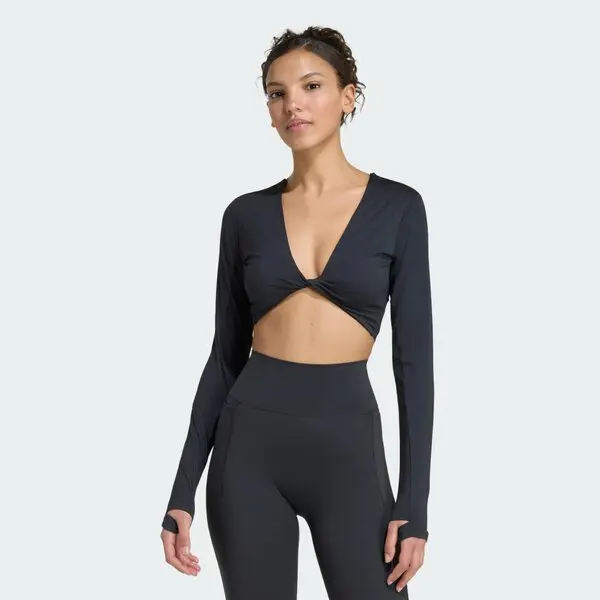Adidas Primelift Workout Twist Reversible Long Sleeve - Black