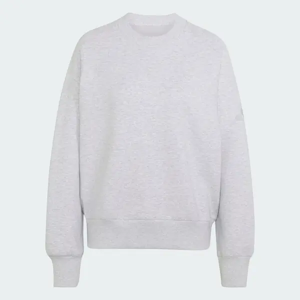 Adidas Soft Lux Loose Sweatshirt - Light Grey Heather
