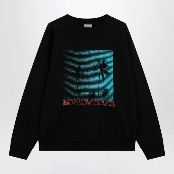 Balenciaga Crewneck Sweatshirt With Logo Print