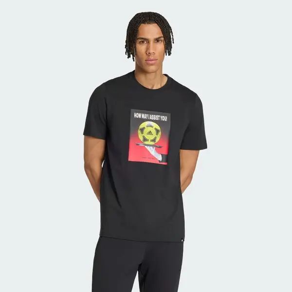 Adidas Soccer Slogan Graphic T-shirt - Black