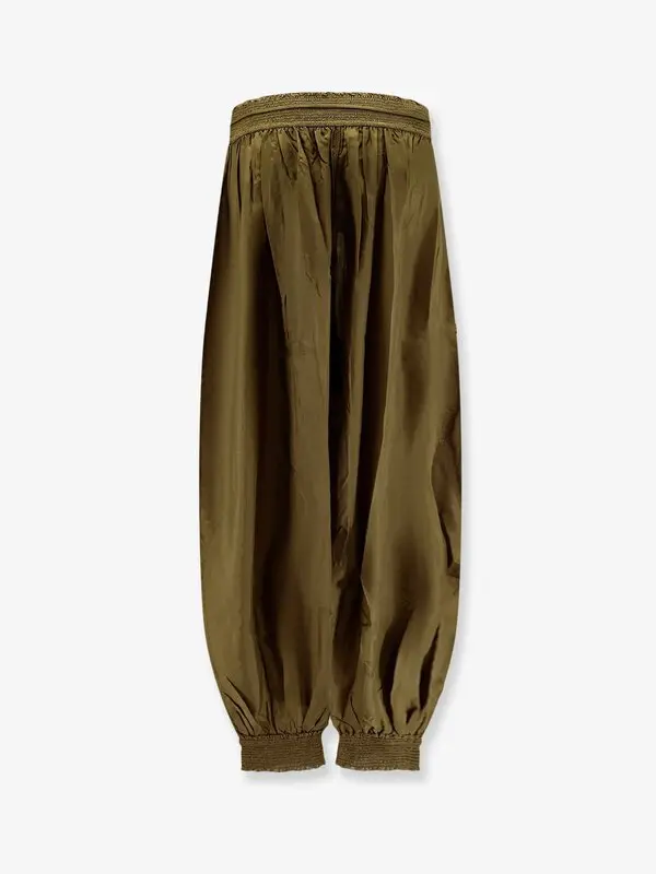 Zimmermann Silk Harem Pants - Green