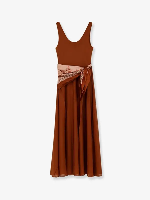 Zimmermann Aster Viscose Blend Long Dress - Multicolor