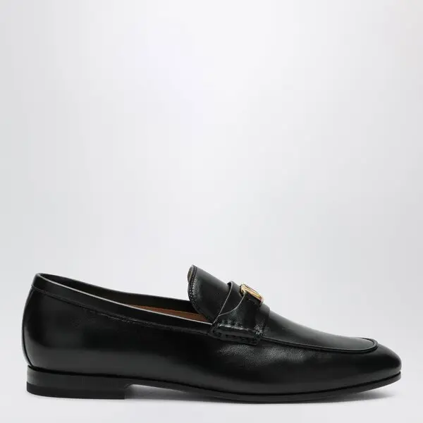 Valentino Garavani Nappa Leather Loafers With Vlogo Signature - Black