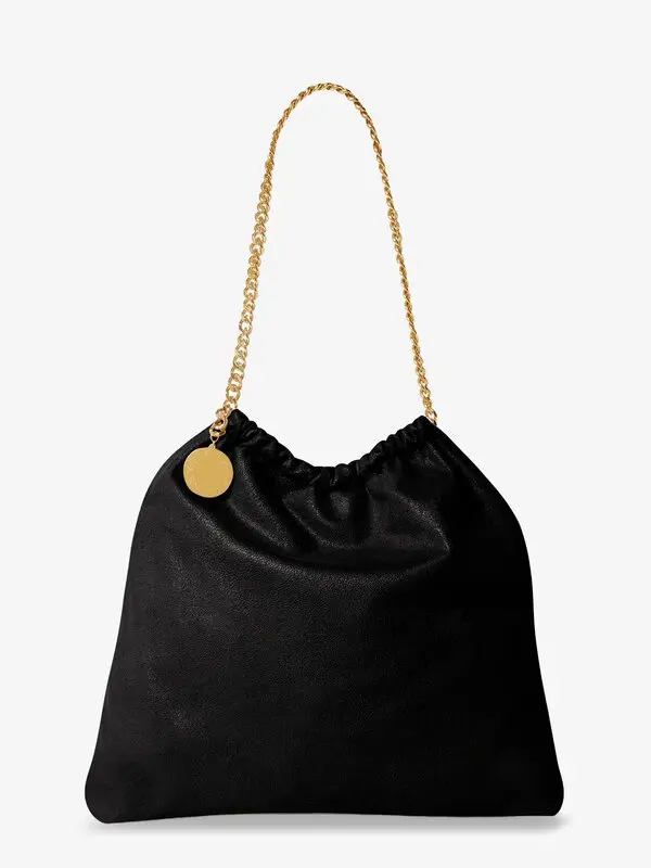 Stella McCartney Falabella Shaggy Deer Shoulder Bag - Black