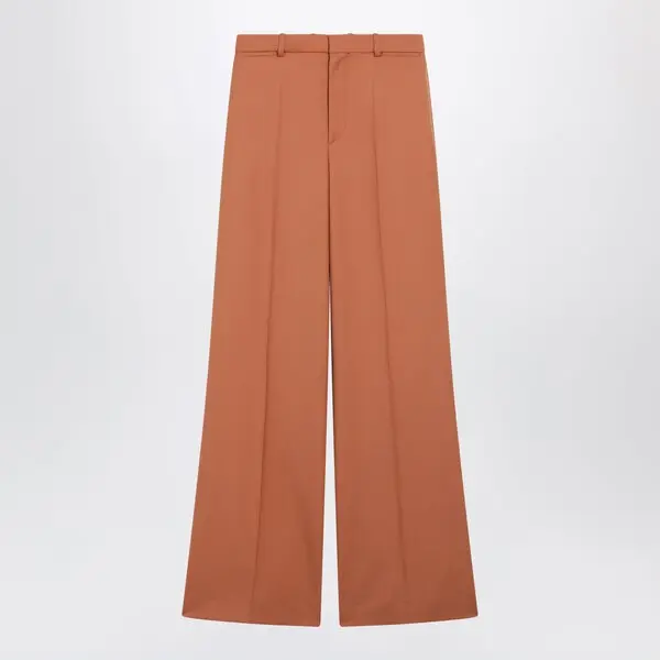Chloé Burnt Flared Wool Trousers