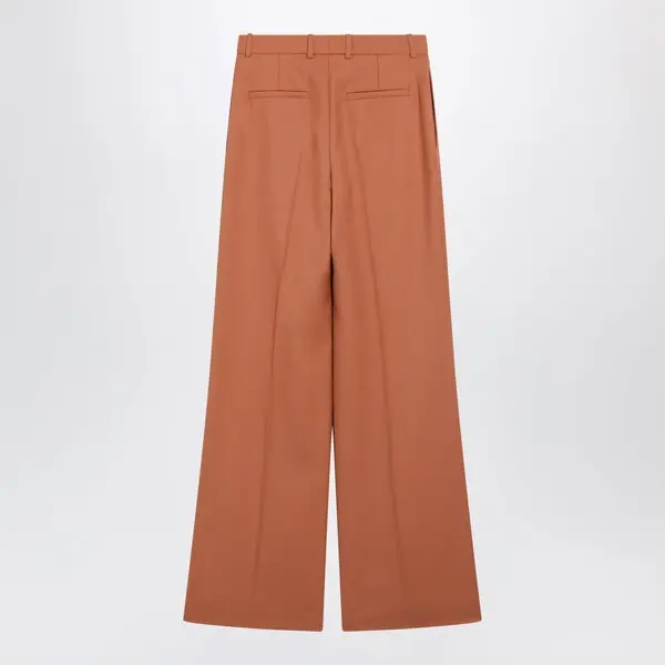 Chloé Burnt Flared Wool Trousers