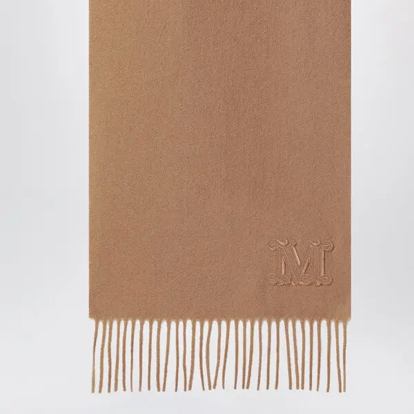 Max Mara Camel-colored Cashmere Scarf - Brown