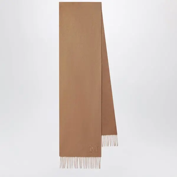 Max Mara Camel-colored Cashmere Scarf - Brown