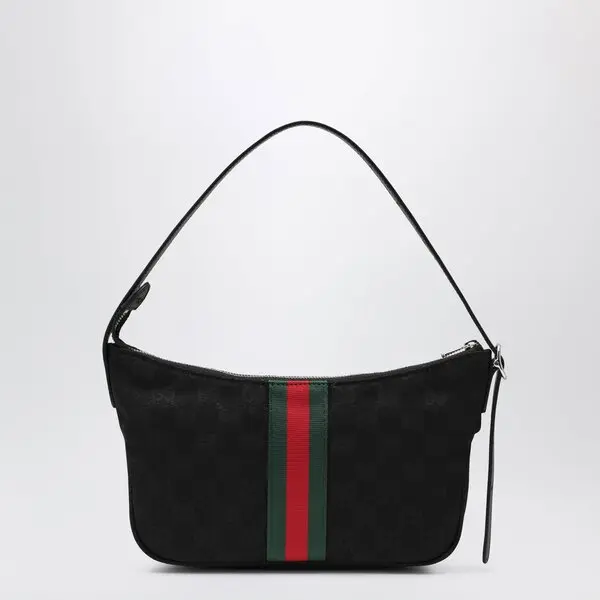 Gucci Gg Fabric Small Lunetta Bag - Black