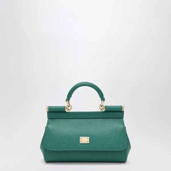 Dolce & Gabbana Small Sicily Top-handle Bag In Emerald - Green