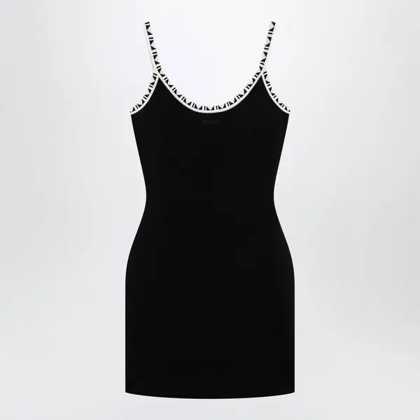 Versace Stretch Viscose Mini Dress - Black