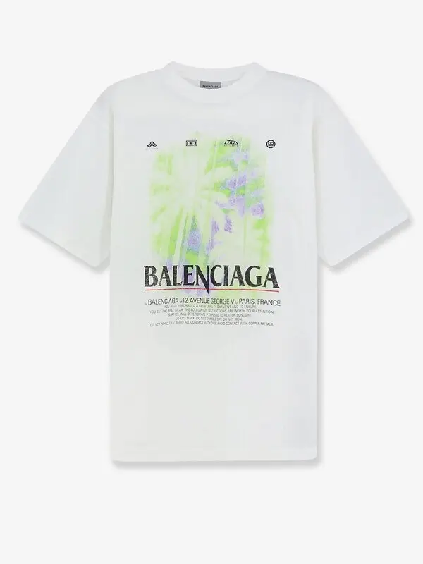 Balenciaga The Window" Oversize Cotton T-shirt - White