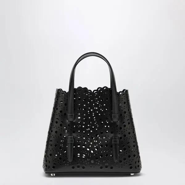 Alaïa Vienne Calfskin Tote Bag - Black