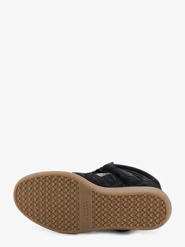 Isabel Marant Étoile Bekett Suede And Leather Wedge Sneakers