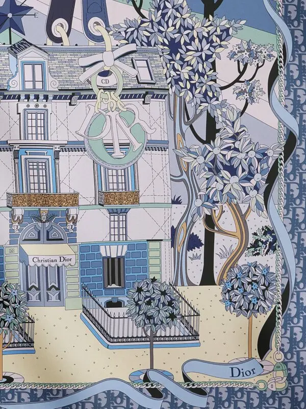 Dior Avenue 90 Silk Foulard - Multicolor