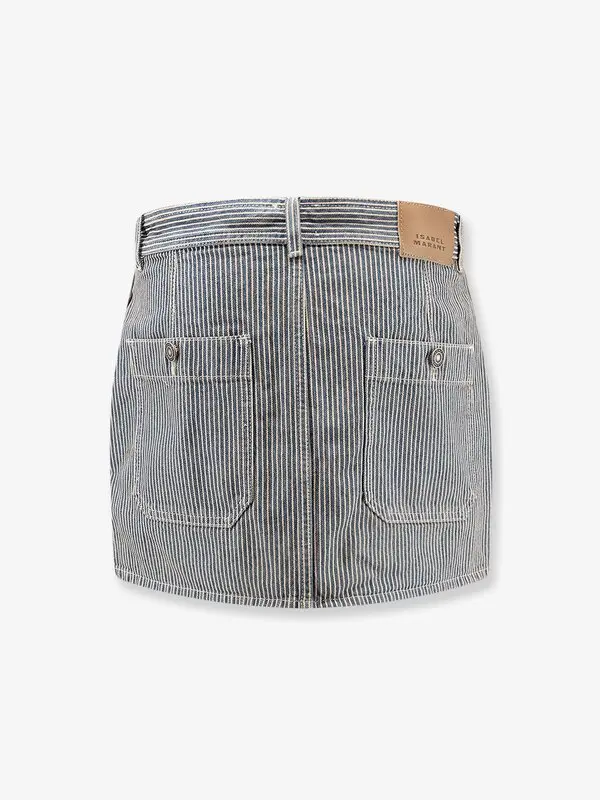 Isabel Marant Étoile Marant Estera Cotton Skirt With Striped Pattern