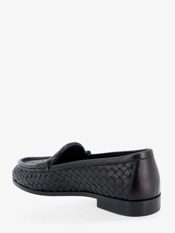 Bottega Veneta Silenzio Leather Loafers - Black