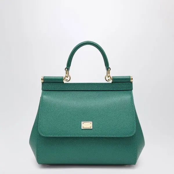 Dolce & Gabbana Medium Sicily Top-handle Bag In Emerald - Green