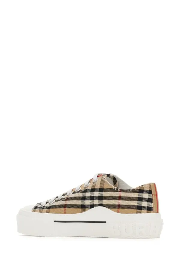 Burberry Checked Lace-up Sneakers - Multicolor