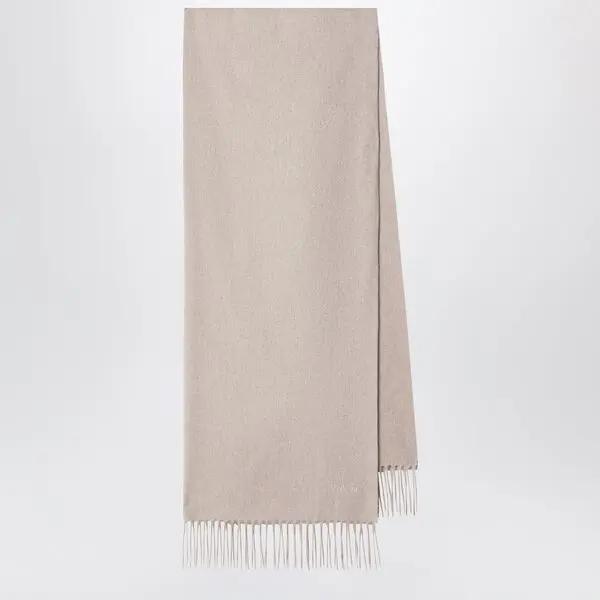 Max Mara Sand-colored Cashmere Scarf - Cream