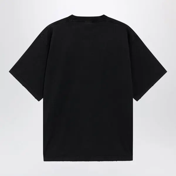Balenciaga Cotton Oversized T-shirt With Logo Print