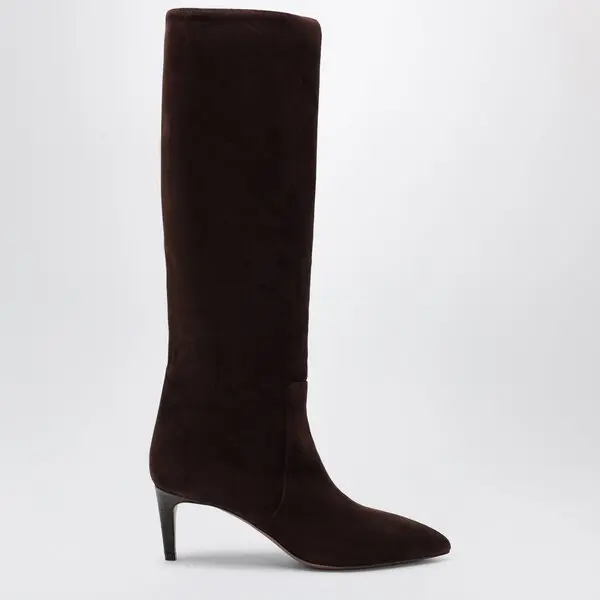 Paris Texas Suede Pointed-toe Stiletto Boots - Brown