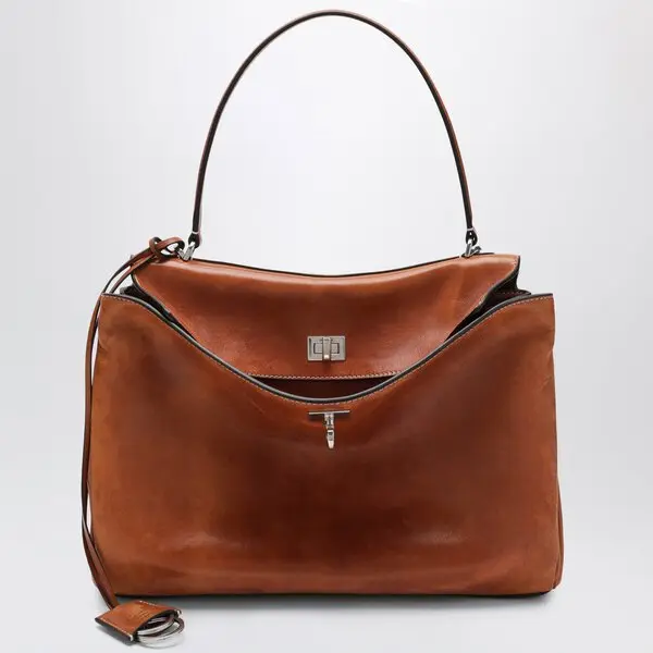 Balenciaga Rodeo Medium Lambskin Bag - Brown