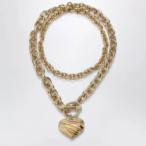 Chloé Heart Chain Necklace - Silver