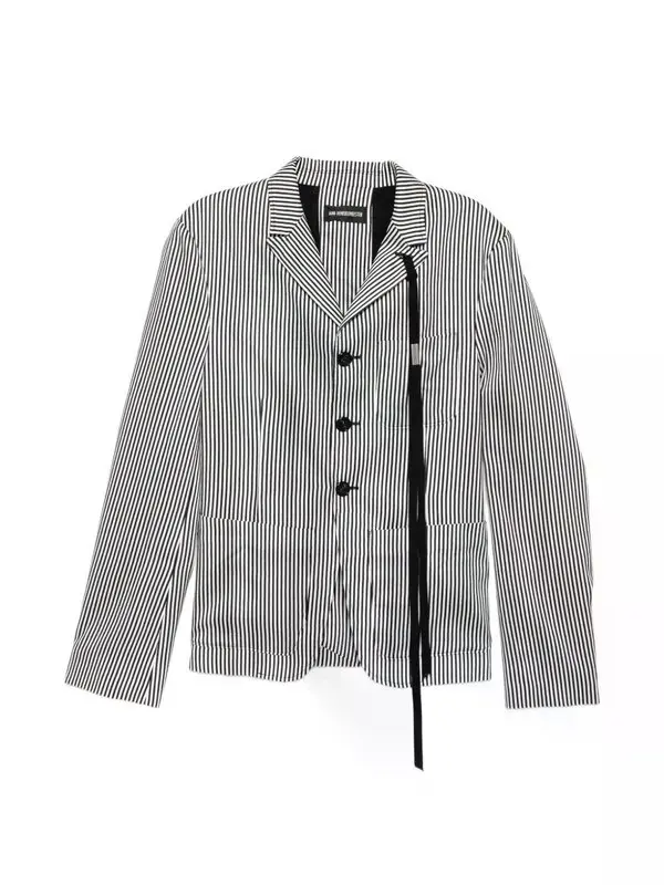 ANN DEMEULEMEESTER Josh Striped Blazer - Black