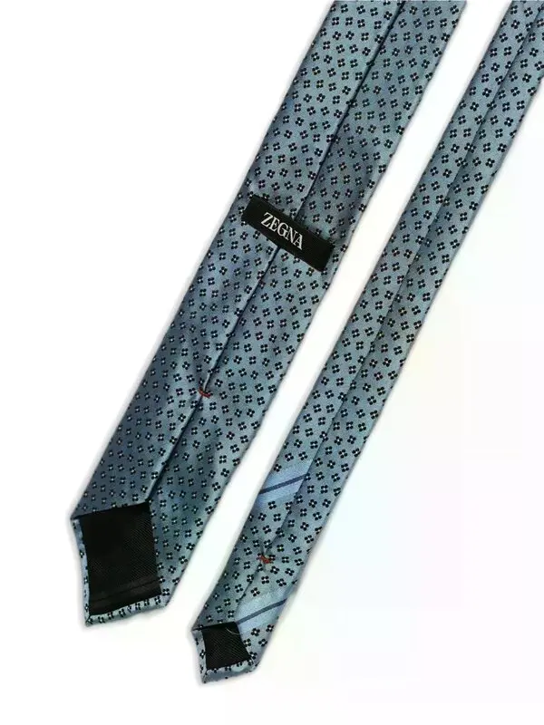 Zegna Jacquard-woven Silk Tie
