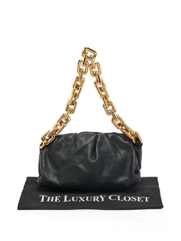 Bottega Veneta The Chain Pouch Leather Clutch Bag