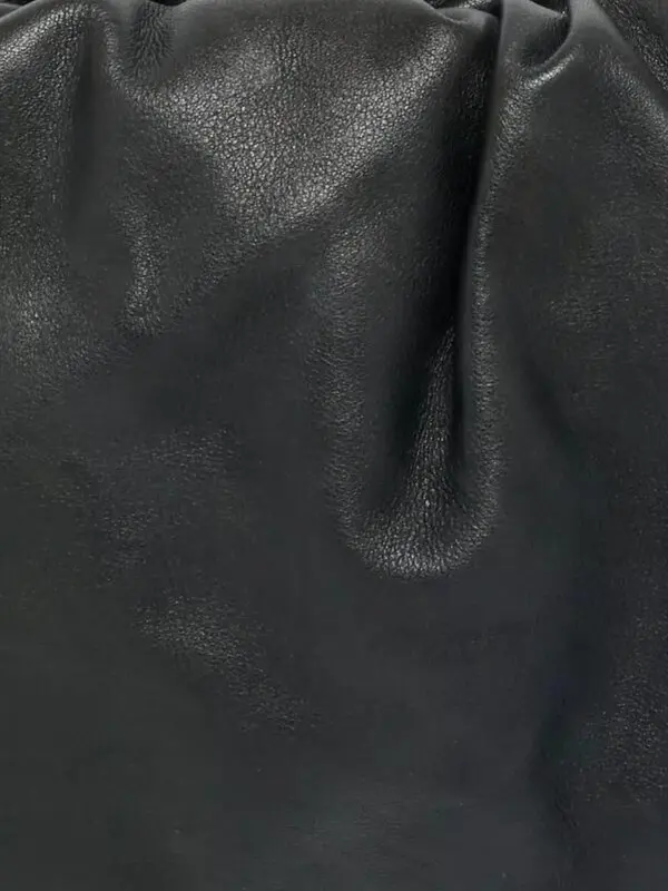 Bottega Veneta The Chain Pouch Leather Clutch Bag - Black
