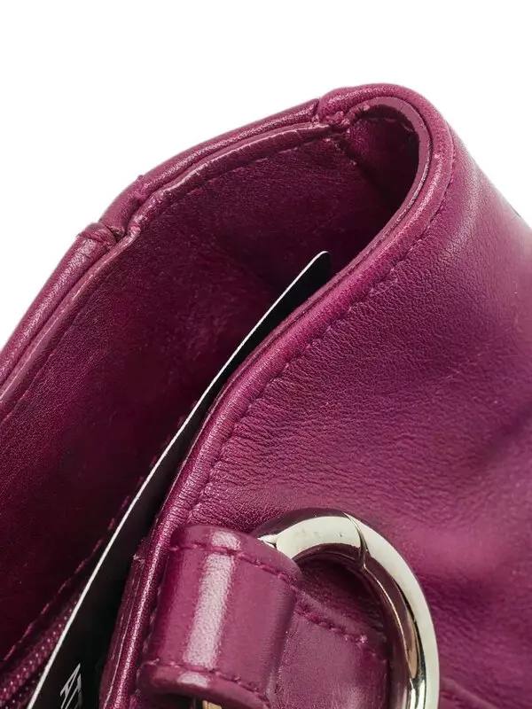 Furla Leather Shoulder Bag With Chain Detail