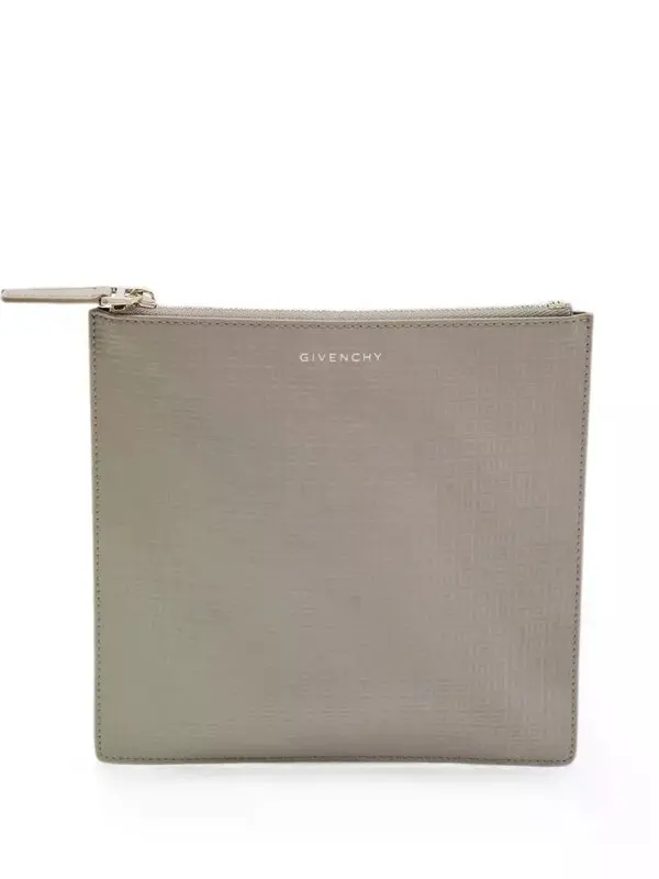 Givenchy 4g Embossed Leather Clutch Bag