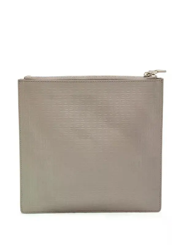 Givenchy 4g Embossed Leather Clutch Bag