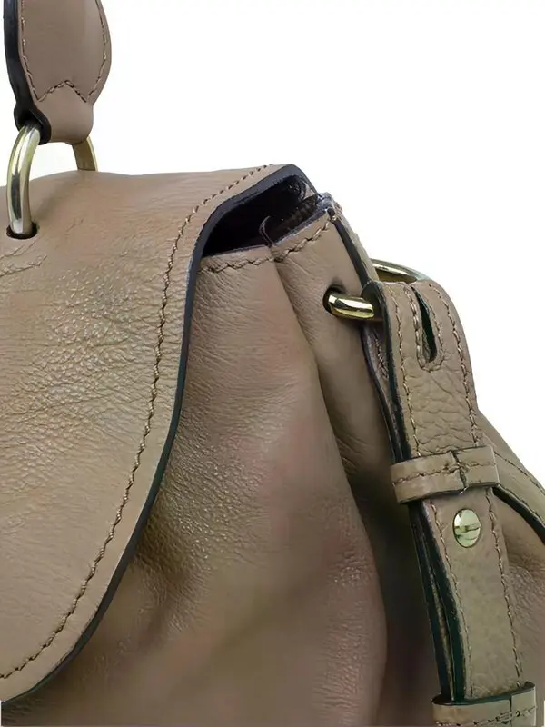 Chloé Elsie Leather Top Handle Satchel Bag - Neutrals
