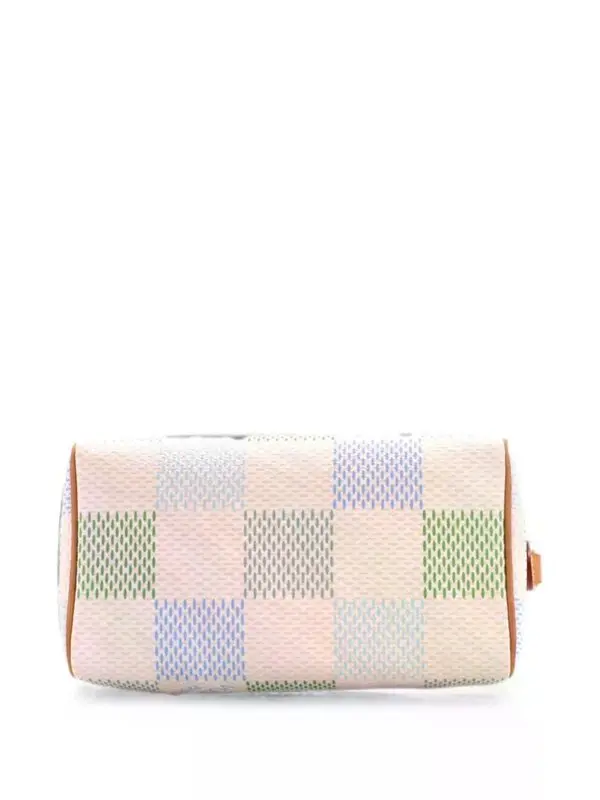 LOUIS VUITTON Speedy Bandouliere Limited Edition Damier Giant 20 Satchel - Blue