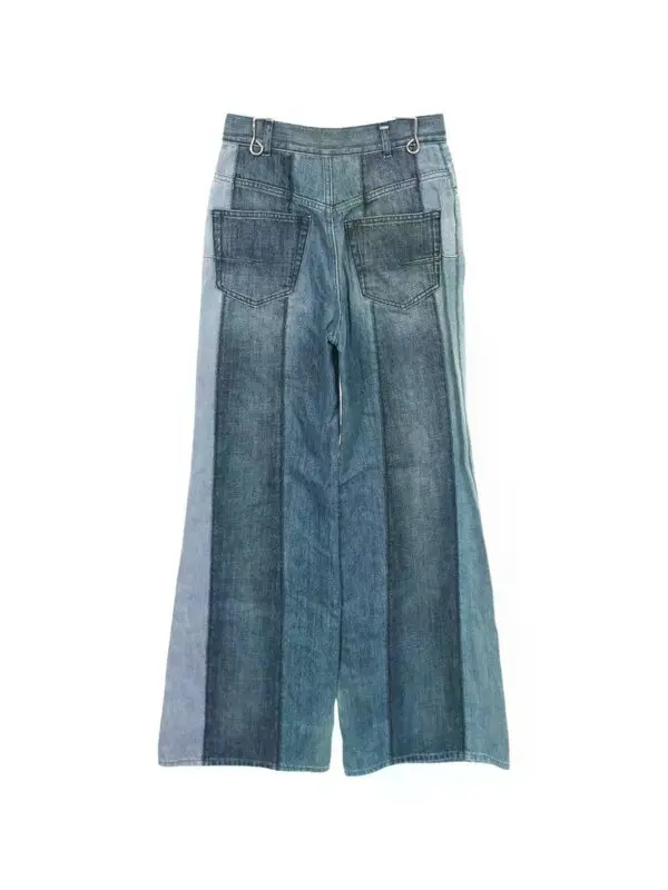 Dior Paneled Wide-leg Jeans