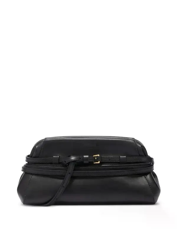 Moschino Clutch Bag With Belt Detail - Black