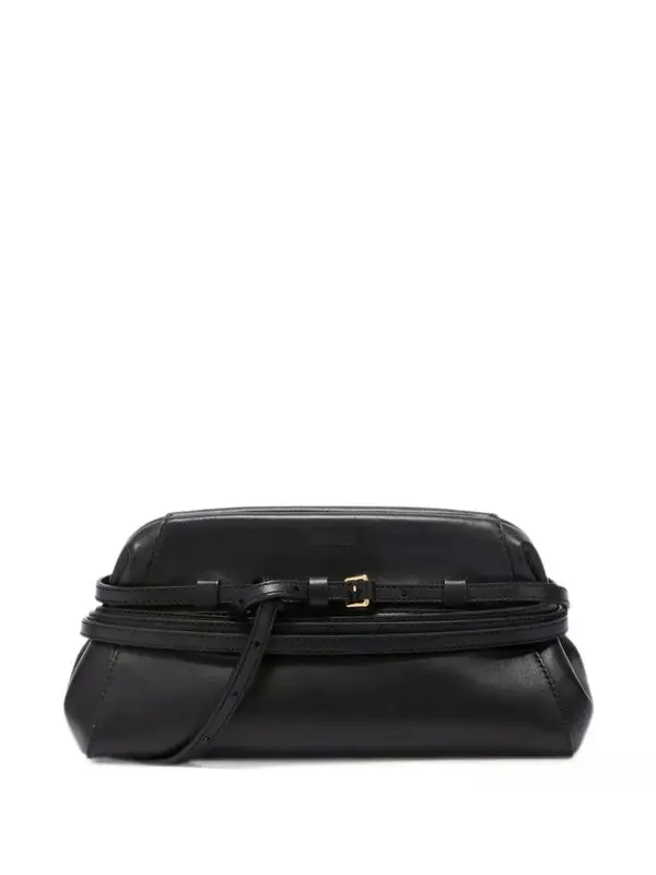 Moschino Clutch Bag With Belt Detail - Black