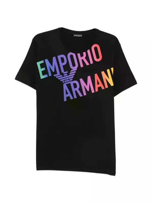 Emporio Armani Logo-print T-shirt - Black