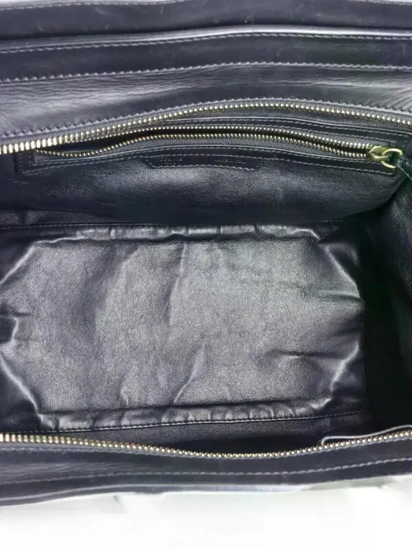 Celine Luggage Bag Canvas And Leather Micro Tote