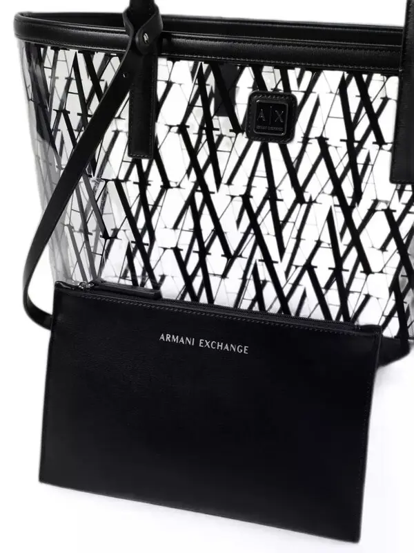 Armani Exchange Logo Print Shoulder Bag