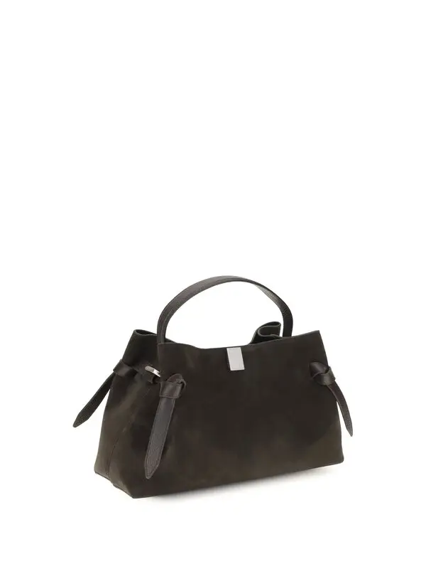 Yuzefi Gyoza Suede Shoulder Bag - Brown
