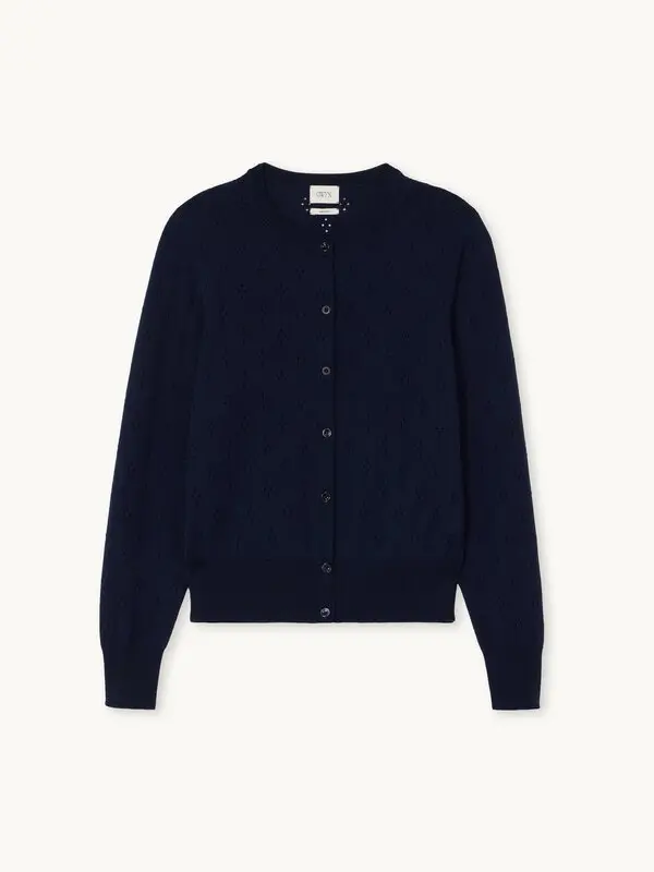 GWYN Lauren Cardigan - Navy