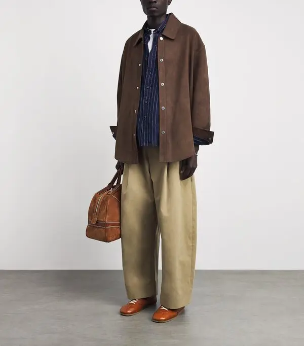 AMI Paris Suede Overshirt