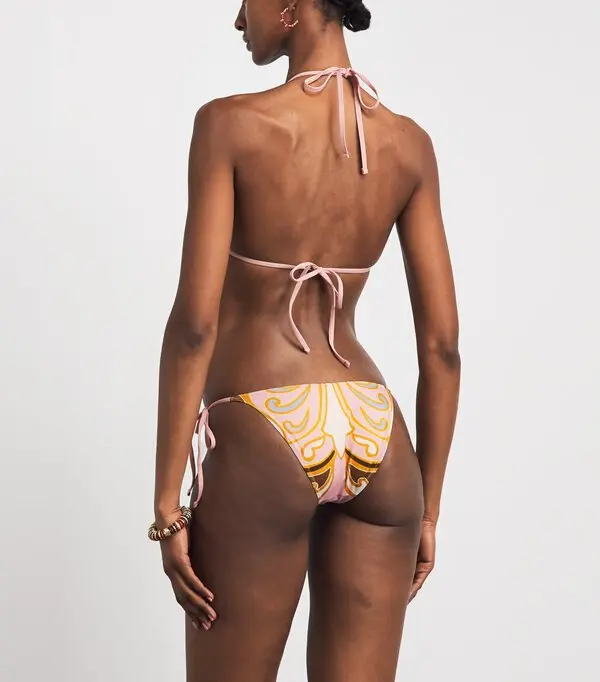 La DoubleJ Printed String Bikini Bottoms