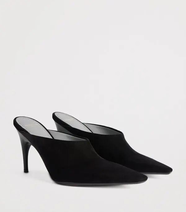 Balenciaga Suede Duchesse Mules 90
