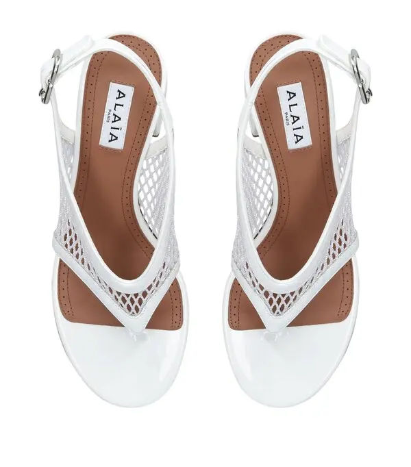 Alaïa Fishnet Sandals 55