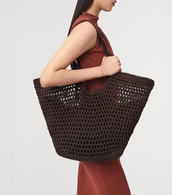 ALLSAINTS Crochet Tote Bag - Red